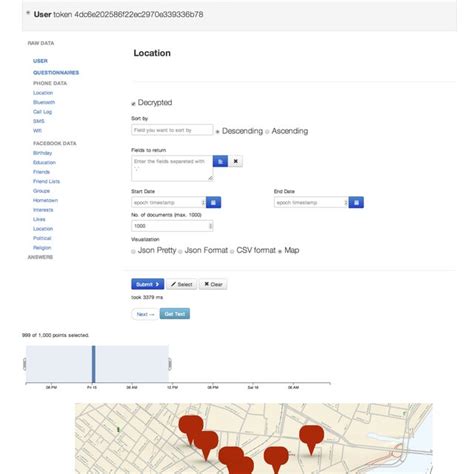 Data Viewer Application All The Collected Data Can Be Explored And