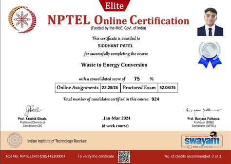 Siddhant Patel On Linkedin Nptel Onlinelearning Lifelonglearner