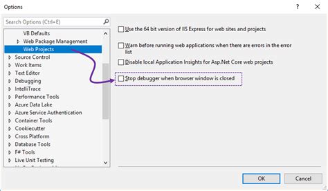 Keep Visual Studio Debugger On When The Browser Is Closed Daily Net Tips