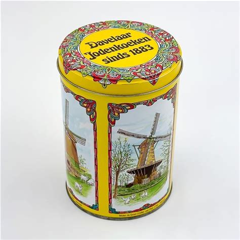 Old Dutch Davelaar Jodenkoeken Cookie Tin
