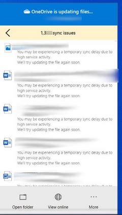 OneDrive You May Be Experiencing A Temporary Sync Delay Cloud