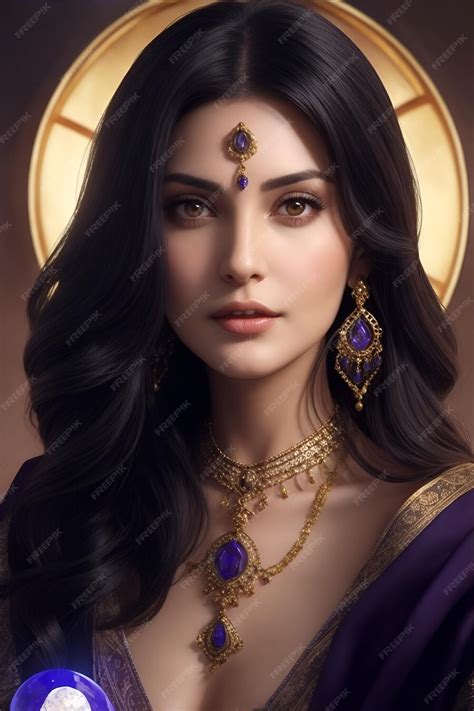 Premium Ai Image Beautiful Dark Hair Girl