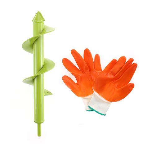 Garden Planting Spiral Drill Bit Planting Short Dr Grandado