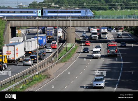Transport Choice M25 Motorway Congestion Slow Moving Traffic Jam
