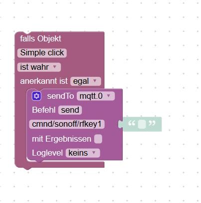 Mqtt Befehl An RF Bridge Schicken