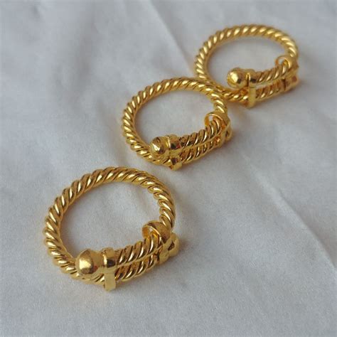 Jual Cincin Lilit Tambang Lapisan Emas Goldplated Shopee Indonesia