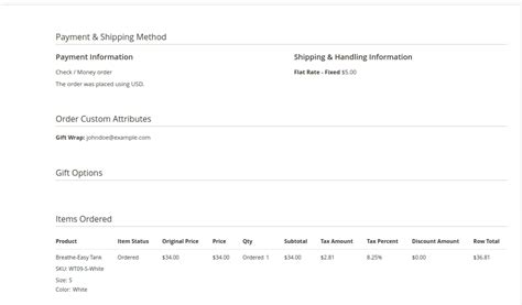 magento 2 order attributes