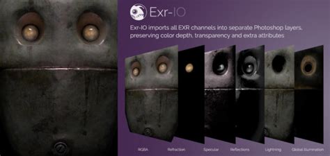 Features Exr IO Free Photoshop OpenEXR Plug In