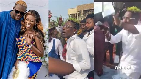 Video Of Shatta Wale Spraying Cash On Fella Makafui Moments Before She