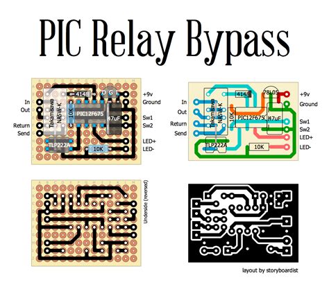 Perf And PCB Effects Layouts PIC Relay Bypass