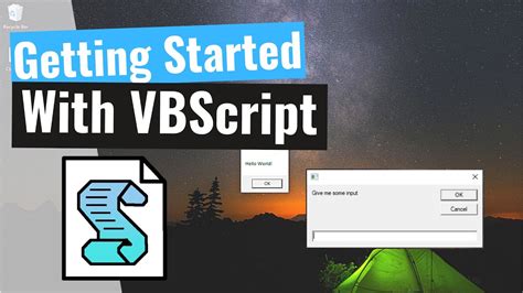 What Is Vbscript Intro To Vbs Msgbox And Inputbox Youtube