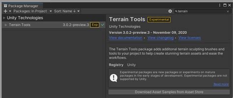 Terrain Tools Missing In Unity Ask Gamedev Tv