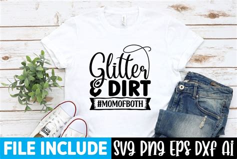 Glitter And Dirt Momofboth Graphic By Craftiedesigns · Creative Fabrica