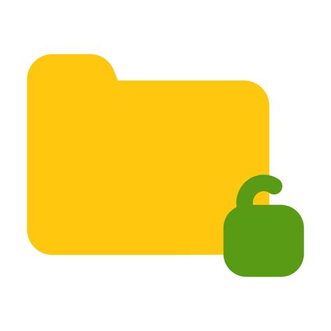 Unlock Folder Icon 16268071 Vector Art At Vecteezy
