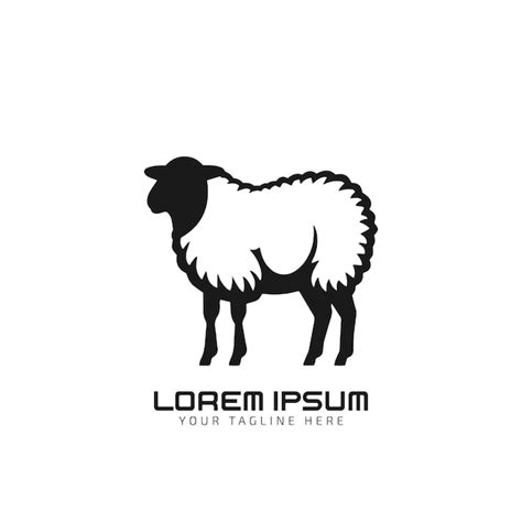 Premium Vector Black Sheep Logo Design Template