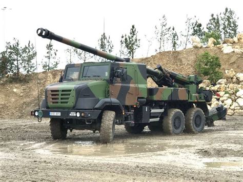 155 Mm Caesar Camion Équipé Dun Système Dartillerie French Self