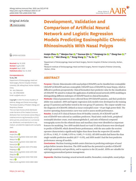 Pdf Development Validation And Comparison Of Artificial Neural