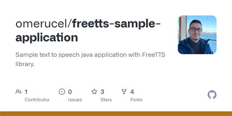 Github Omerucelfreetts Sample Application Sample Text To Speech Java Application With