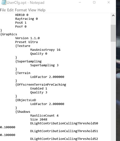 LOD 2 0 True Ultra Setting Is It Possible After The Ultra Setting