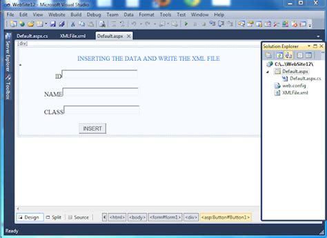 How To Insert The Data And Write The Xml File My Net Tutorials