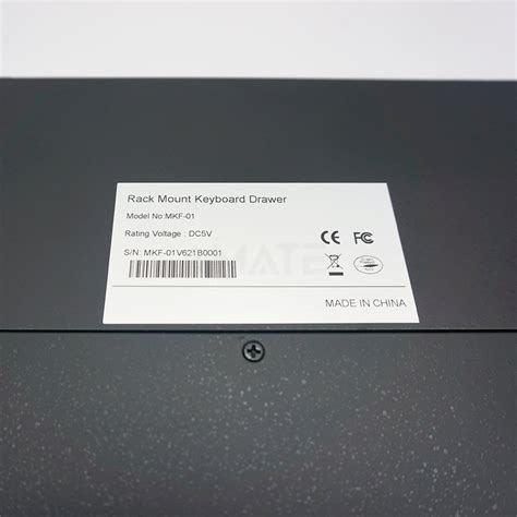 MKF 01 Rack Mount Drawer Keyboard 19 Inch 1U Without Locker MATE TECH
