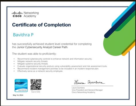 Bavithra P On Linkedin Cybersecurity Cisco Networking