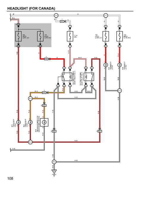 DIAGRAM Toyota Camry Headlight Wiring Diagram WIRINGSCHEMA