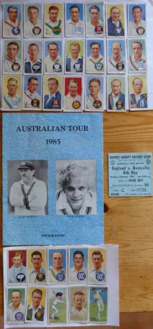 Vintage 1985 England V Australia Ashes Test Match Programme And 1930s