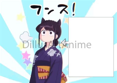 Komi Can T Communicate Cat Ears With Writable Dialogue Etsy