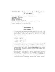 Design and Analysis of Algorithms - Recurrence Relations and | Course Hero