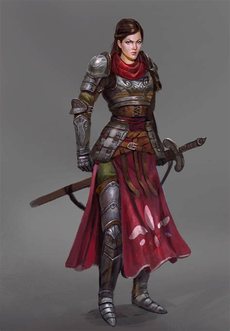 Female Knight Warrior Woman Female Knight Female Armor