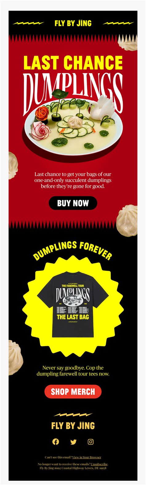 THE DAY HAS COME From Fly By Jing Desktop Email View Really Good Emails