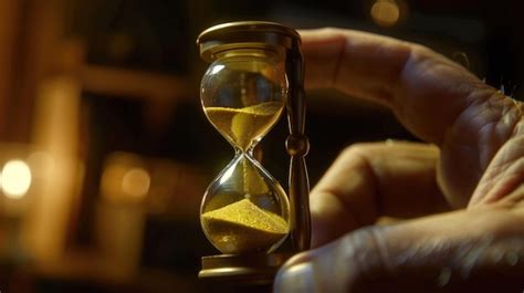 Premium Photo Hourglass On Hand Time Countdown Clock With Sand
