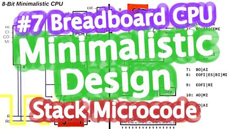 Breadboard Computer With Minimalistic Design 7 Microcode Stack Magic Youtube