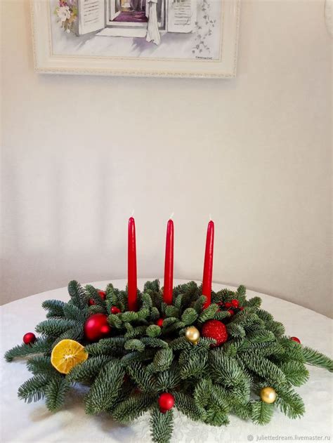 Композиция Рождество у камина Новогодняя композиция в интернет