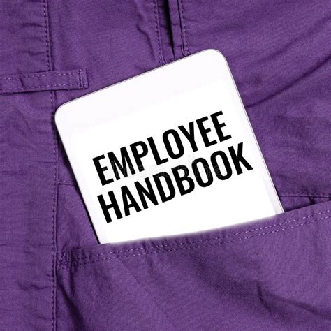 Writing Displaying Text Employee Handbook Conceptual Photo Document