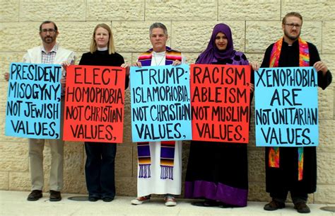 President Misogyny Not Jewish Values Elect Homophobia Not Christian Values Trump