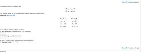 solved check my work 3 remaining consider the following