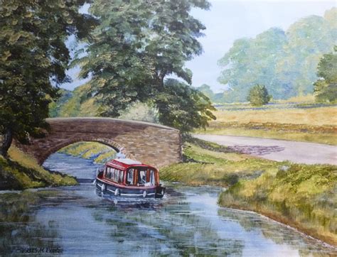 Canal Boat Charles Evans Art