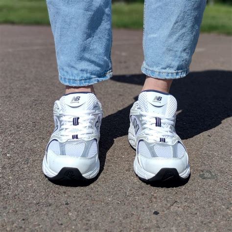 Купить Мужские кроссовки New Balance 530 белый серый синий Вьетнам Нью Беленс 530 білі з
