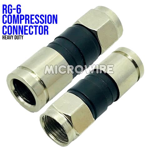 Rg 6 Compression Connectors Rg6 Per Piece Lazada Ph