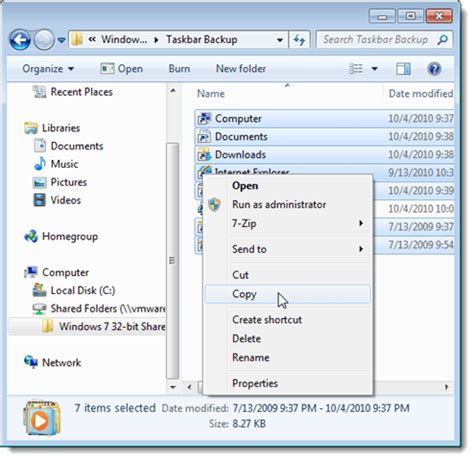 Backup And Restore Your Pinned Taskbar Items In Windows 7 8 10