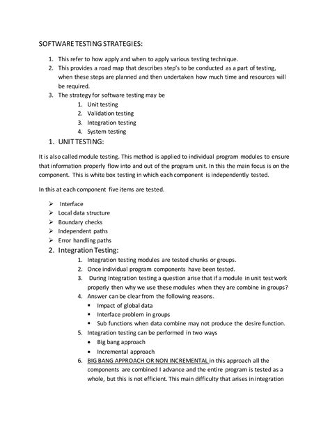 Software Testing Strategies Pdf