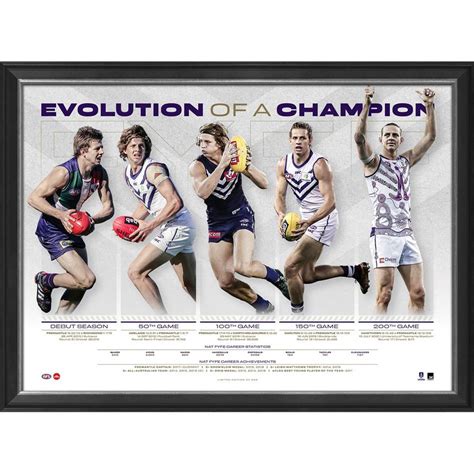 Fremantle Dockers Nat Fyfe Evolution Of A Champion Framed Sportsprint