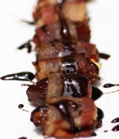Bacon Wrapped Dates With A Honey Balsamic Reduction Recipe Artofit