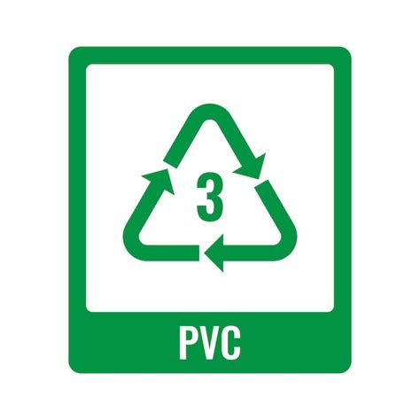 Premium Vector Vector Pvc Plastic Recycle Code Sign