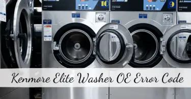 How To Fix Kenmore Elite Washer F5 Error Code Top Home Apps