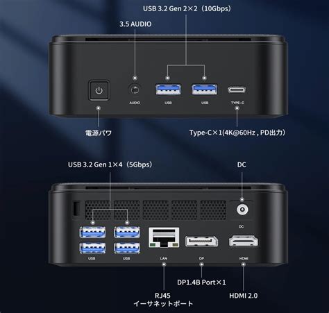 USB 3 2端子多めなRyzen 7 5825U搭載ミニPCNiPoGi E3Bのスペックを調べてみた ガルマックス