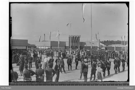 Byjubileet I Levanger 1936 Fra Jubileumsutstillingen Messområdet Levanger Fotomuseum