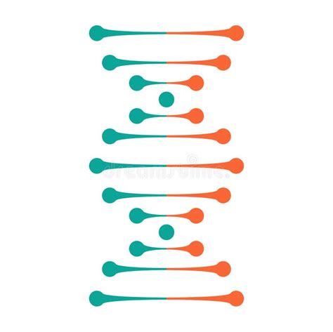 Celdna Moleculen Helix Structuur Menselijke Genen Vector Illustratie